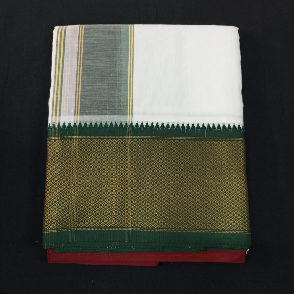 9X5 Panchakacham White Set – 900205 – Dhoti.Net